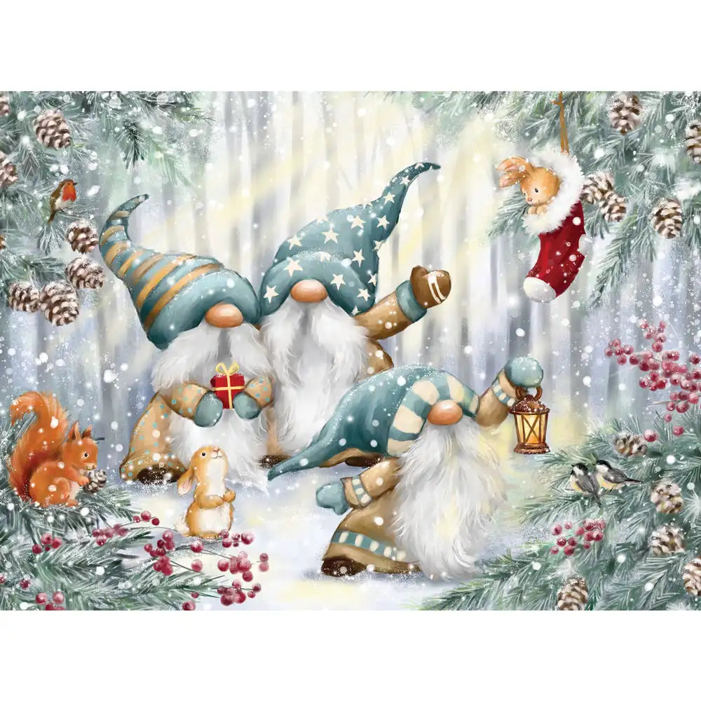 Gnomes In Snowy Forest Jigsaw Puzzle | Bits and Pieces Canada